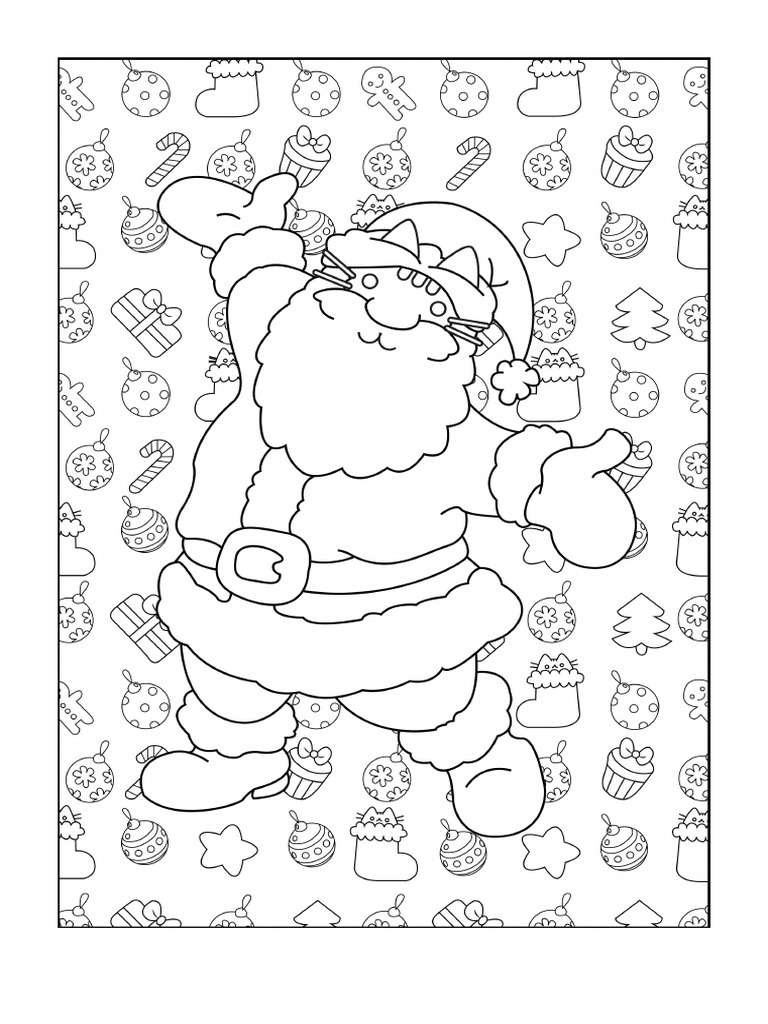 Coloring Pages For Children Santa Claus 64691 | PDF