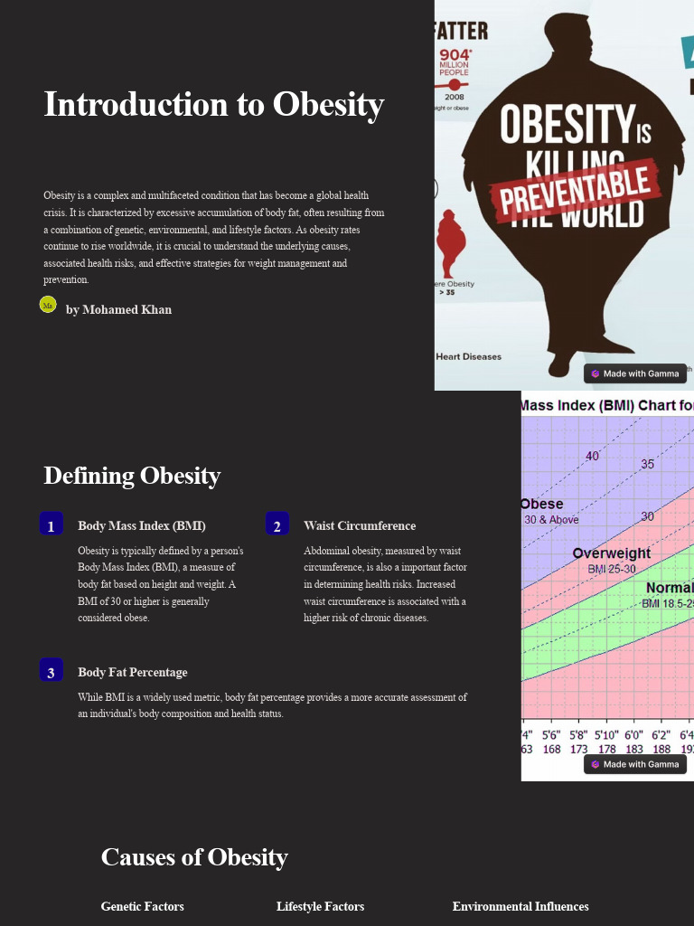 Introduction to Obesity | PDF | Obesity | Body Mass Index