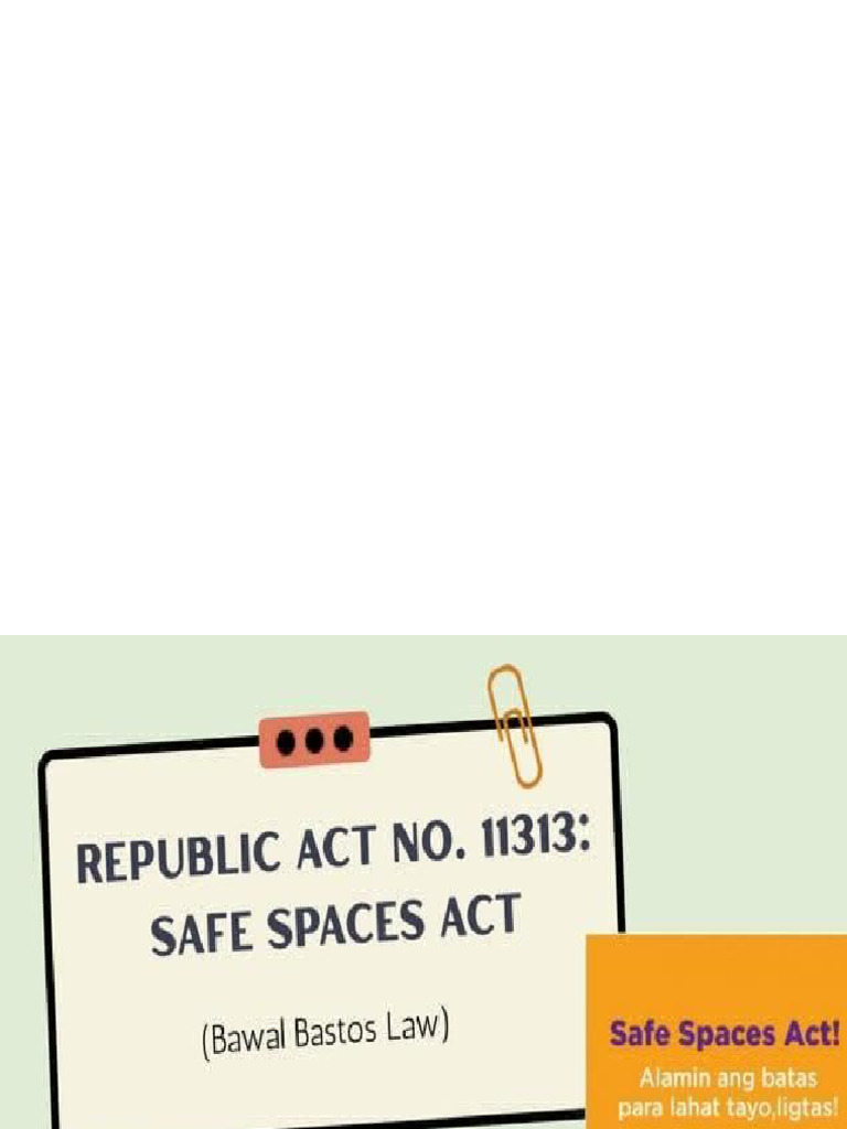 Safe Spaces Act | PDF