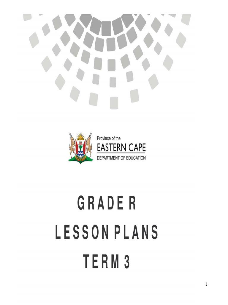 Grade R Lesson Plans | PDF