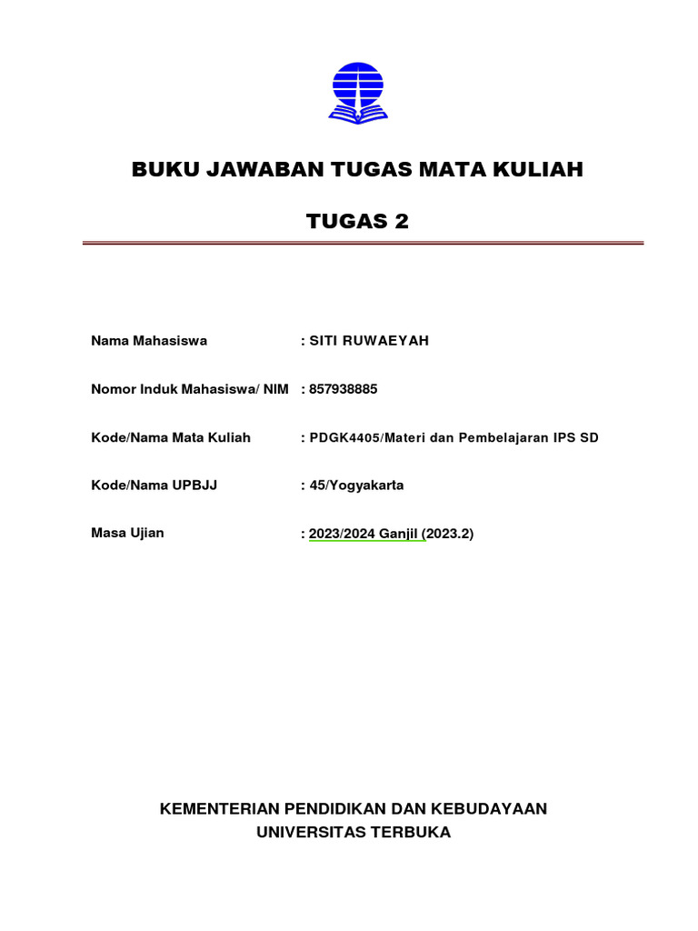 BJT - TMK 2 - PDGK4405 - Materi Dan Pembelajaran IPS | PDF