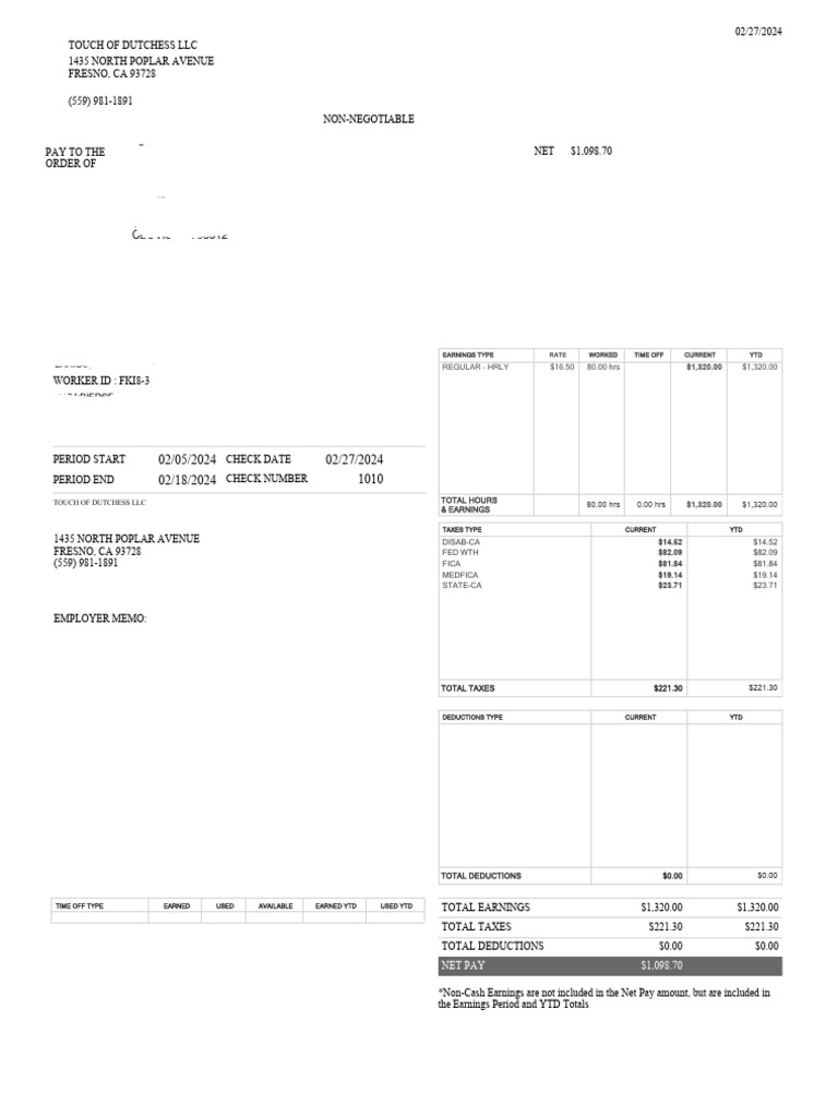 PayStub-2 | PDF | Taxes | Government Finances