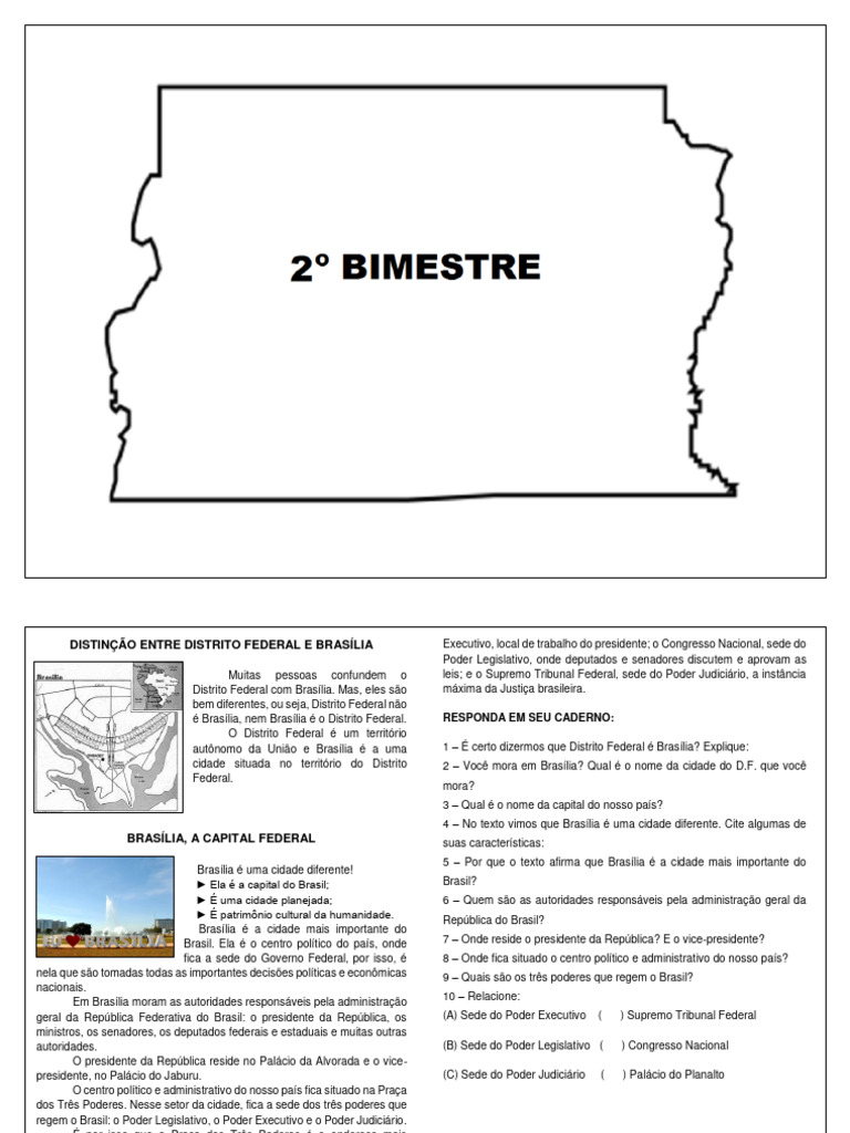 Apostila de História e Geografia - 4º Ano - 2º Bimestre | PDF | Brasil ...