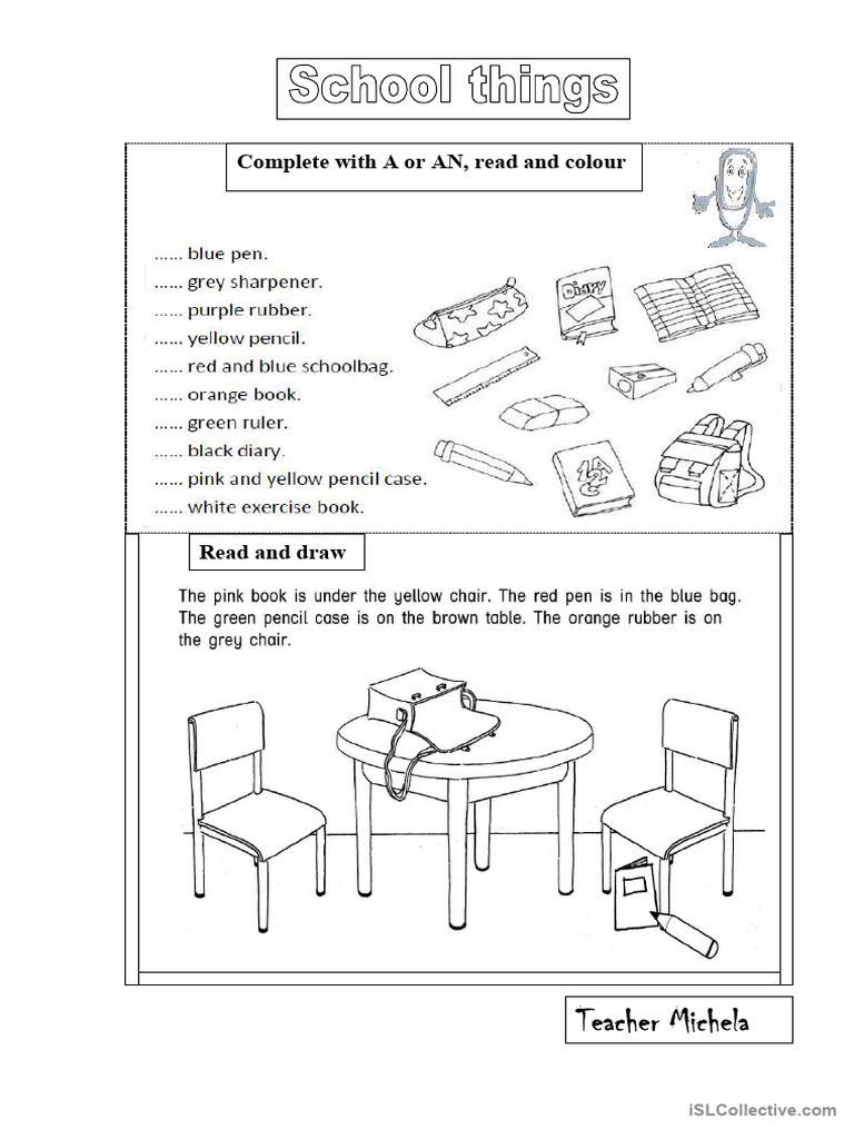 A or AN: Read, Color, and Draw Activities | PDF
