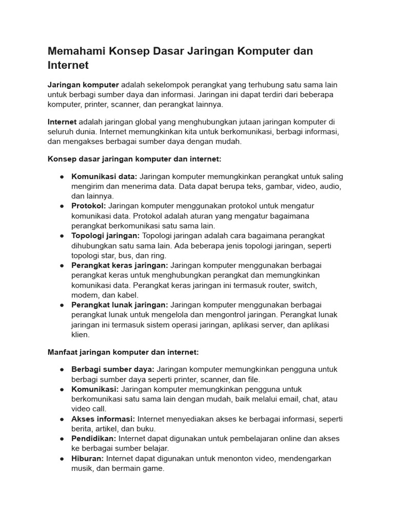 Salinan Dari Modul Ajar Jaringan Komputer Dan Internet | PDF ... Salinan Dari Modul Ajar Jaringan Komputer Dan Internet | PDF ...