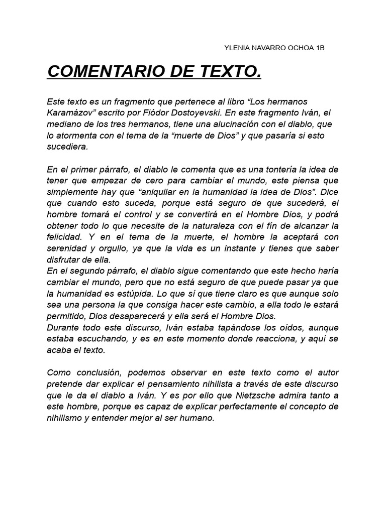 Comentario Filo 1-1 | PDF