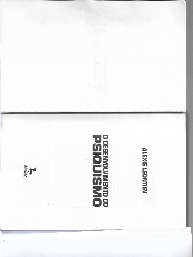 Alexei Leontiev - Sobre o Desenvolvimento Histórico Da Consciência | PDF