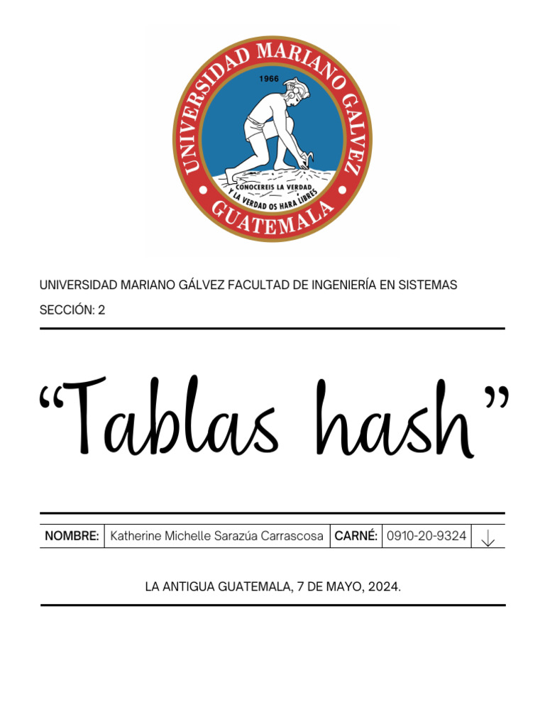 Tablas Hash | PDF | Bases de datos | Ingeniería Informática