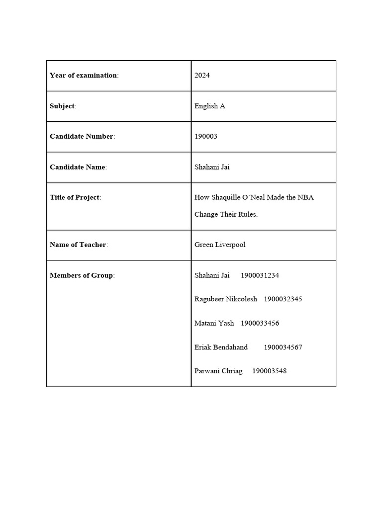 Final - SBA - Template - 2022 Jai | PDF | Sports | National Basketball ...