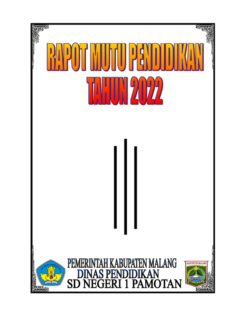 Cover Rapot Pendidikan 2022 | PDF