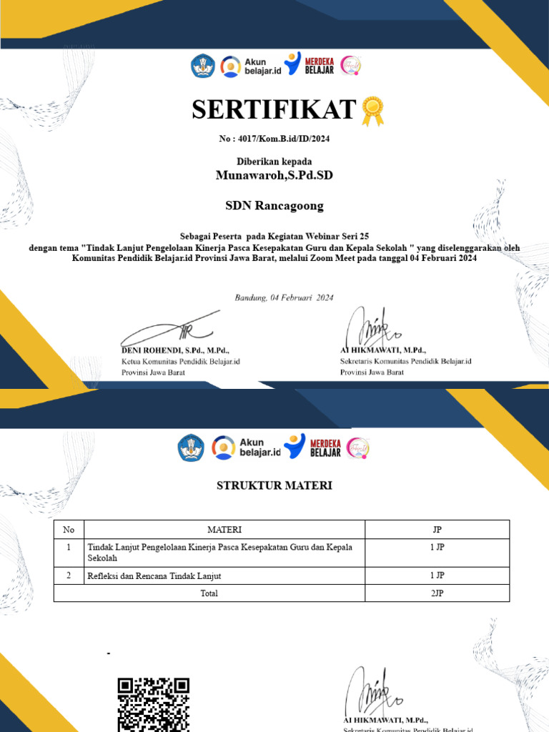 Sertifikat PMM | PDF