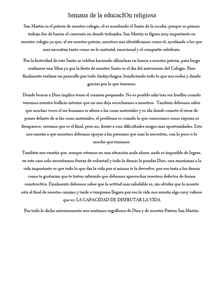 Semana de la educacIOn religiosa | PDF Semana de la educacIOn religiosa | PDF