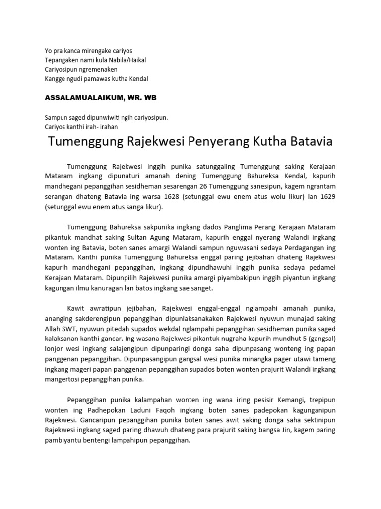 Dongeng Lomba Ftbi | PDF