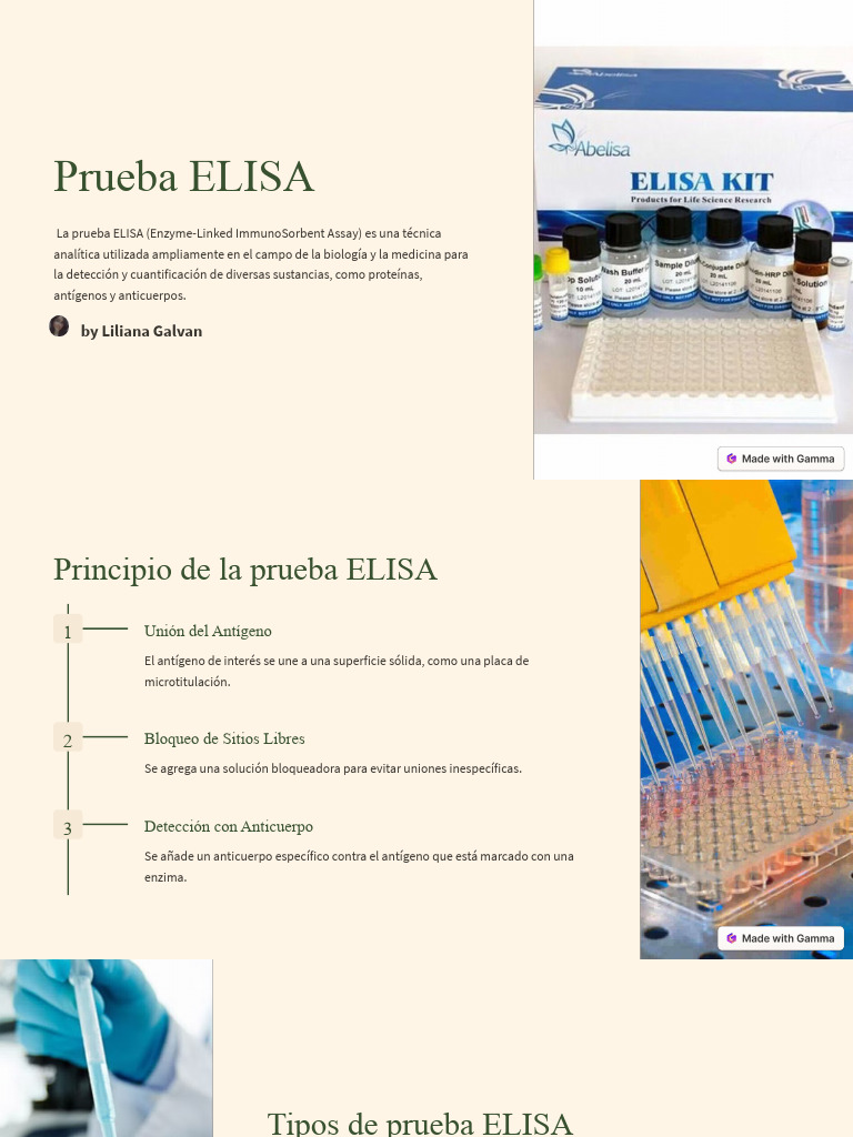 Prueba ELISA | PDF | Elisa | Bioquímica