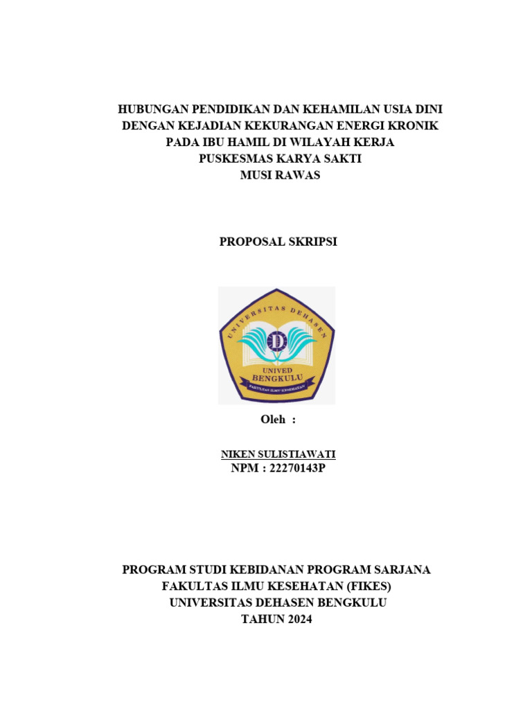 Pendidikan & Kehamilan Dini: Dampak pada Kekurangan Energi Kronik Ibu Hamil | PDF | Kesehatan ...