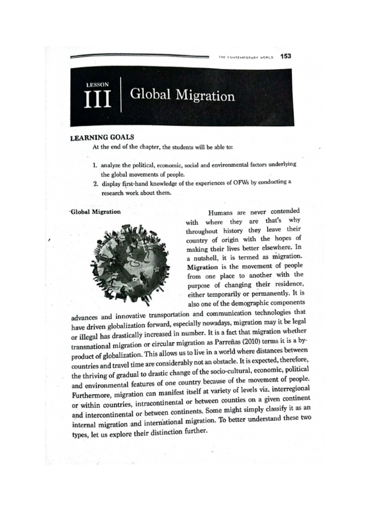 Global Migration | PDF