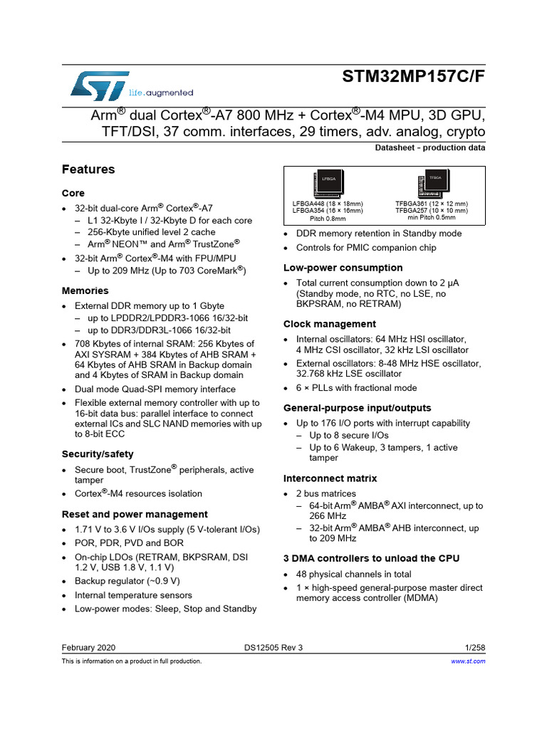 STM 32 MP 157 C | PDF | Computer Science | Computing