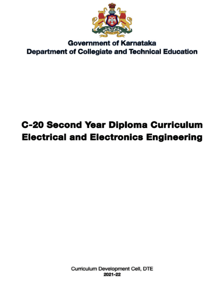 Diploma Electrical Engineering Syllabus | PDF | Transformer | Inductance