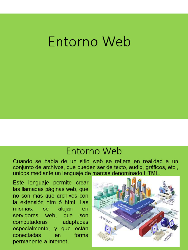 Introducción al Entorno Web | PDF | Inteligencia artificial ...