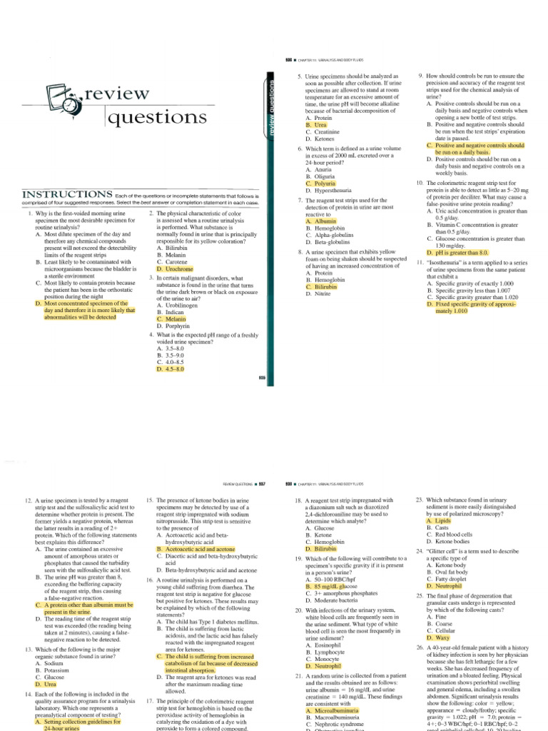 Clinical Microscopy (Ciulla) | PDF | Urine | Medical Specialties