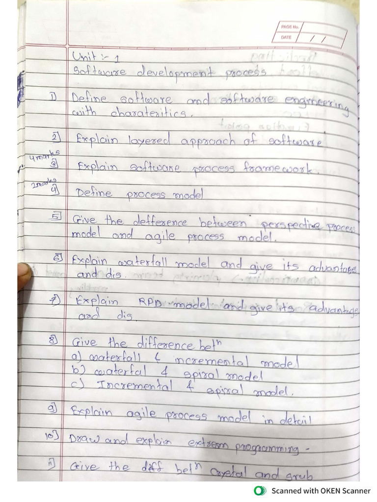 Sen Imp Questions Unit 1 To 4 | PDF