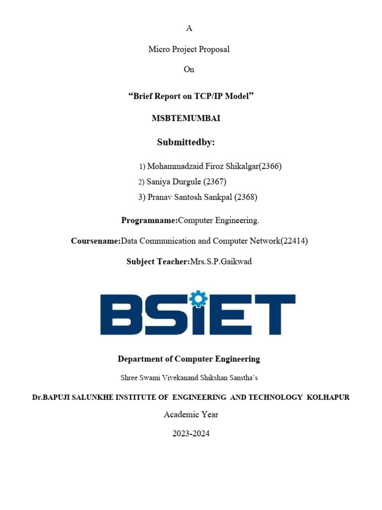 DCC Proposal | PDF | Internet Protocol Suite | Internet Protocols