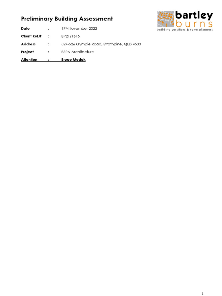 3.10 Prel. Building Assessment Report | Download Free PDF | Wall | Door