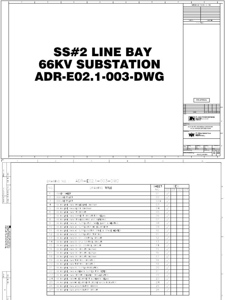 Ss-02 Line Bay 66kv Substation - Adr-e02.1-003-Dwg | PDF