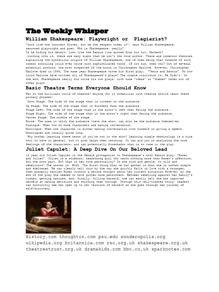 Newspaper | Download Free PDF | William Shakespeare | Christopher Marlowe
