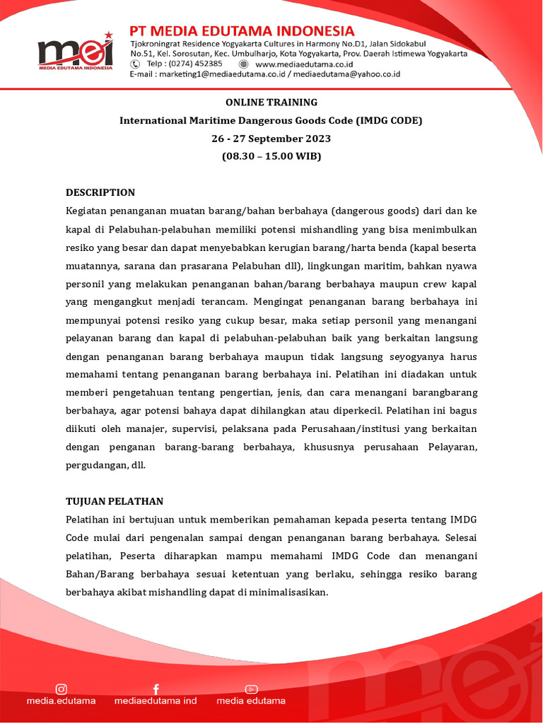 International Maritime Dangerous Goods Code (IMDG CODE) | PDF International Maritime Dangerous Goods Code (IMDG CODE) | PDF
