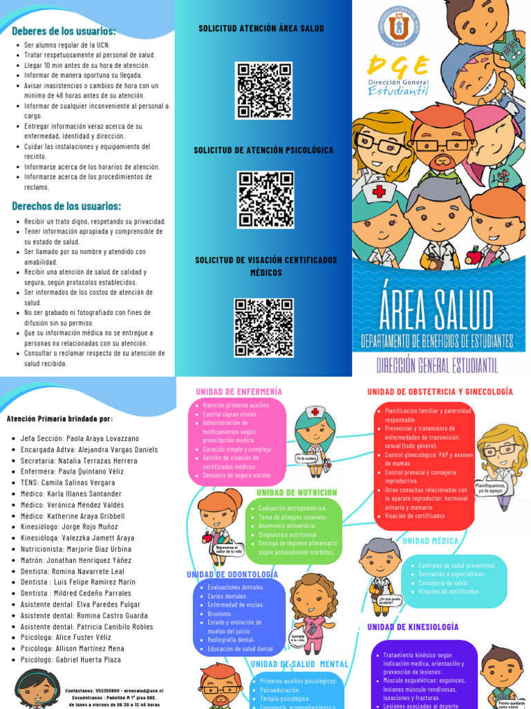 TRIPTICO AREA SALUD 2024 (Trípticos) | PDF | Odontología | Ciencias de la Salud