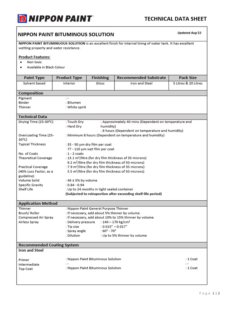 Bituminous Solution | PDF | Paint | Industrial Processes