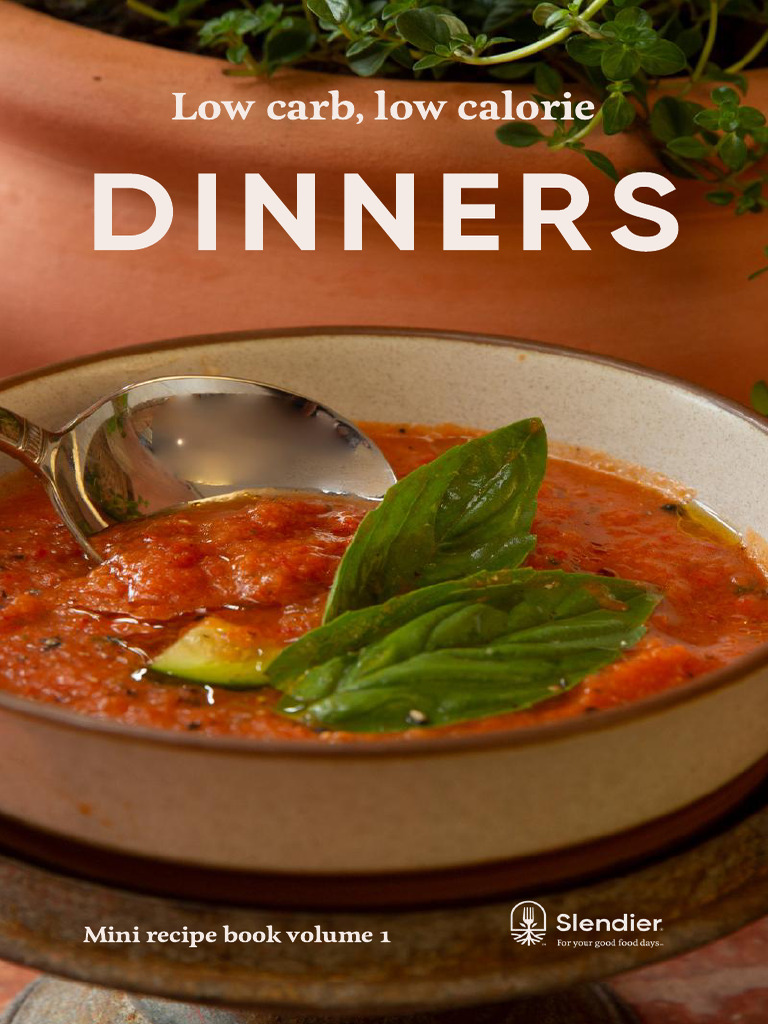 Slendier Low Carb Low Calorie Dinners Mini Recipe Book Vol 1 | PDF ...