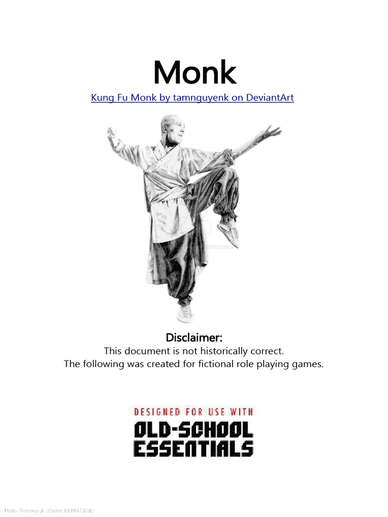 Monk_Class_for_use_with_Old_School_Essentials | PDF | License | Copyright