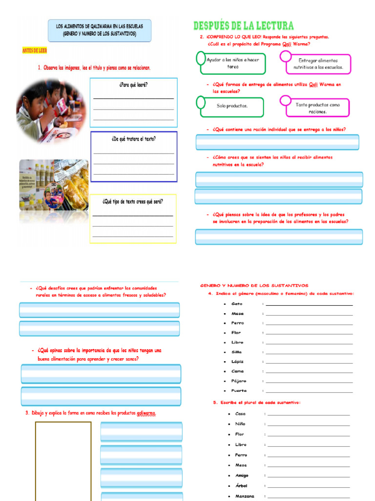 Fichas de Comu 22 de Abril | PDF