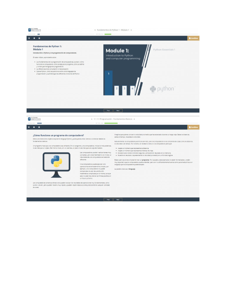 Módulo 1 - Introducción A Python y Programación de Computadoras | PDF Módulo 1 - Introducción A Python y Programación de Computadoras | PDF