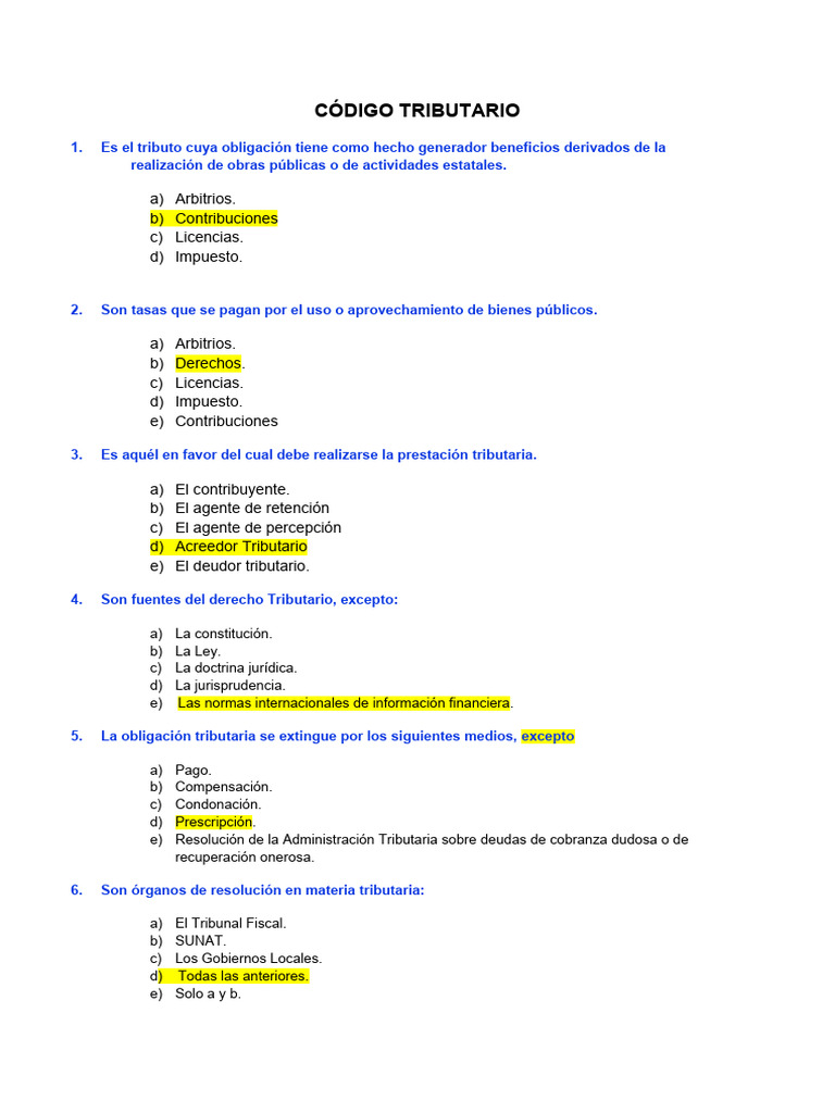 Código Tributario | PDF | Estatuto de limitaciones | Gobierno
