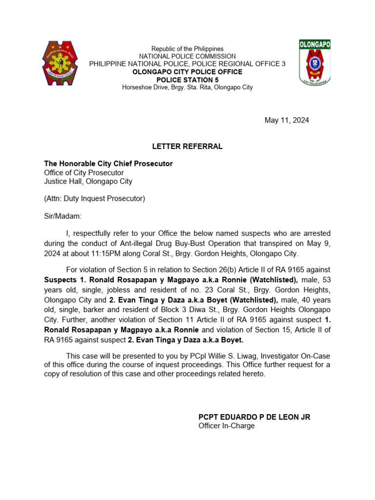 Letter Refferal | PDF