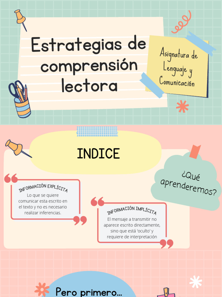 Estrategias de Comprensión Lectora | PDF | Comprensión lectora | Cognición