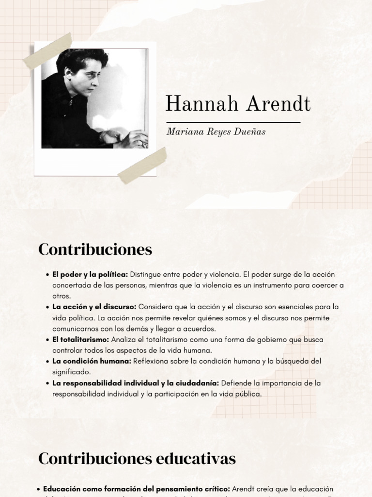 Hannah Arendt | PDF | Hannah Arendt | Totalitarismo