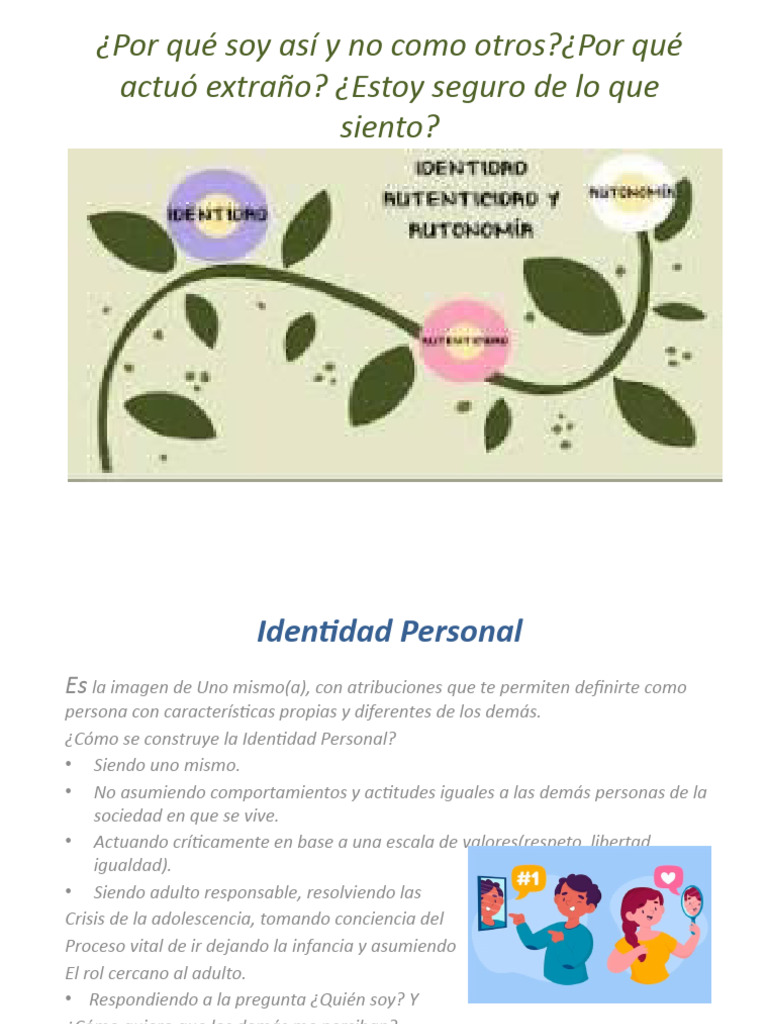 Identidad V Secundaria 03 | PDF | Autonomía | Autoestima