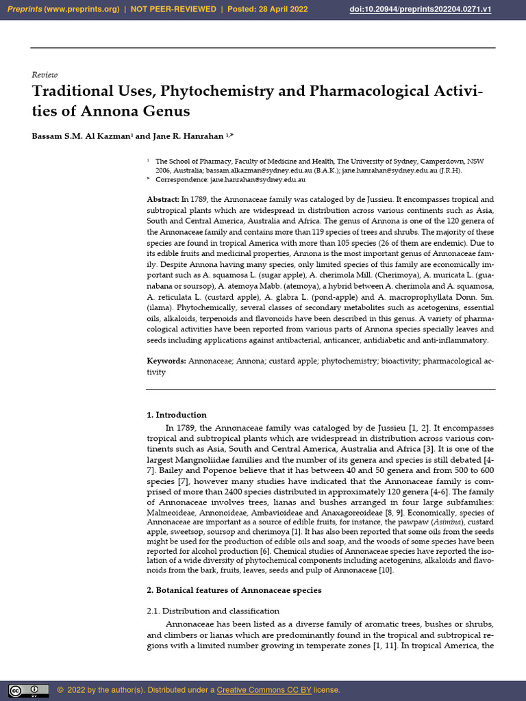 Traditional Uses, Phytochemistry and Pharmacological Activities of ...