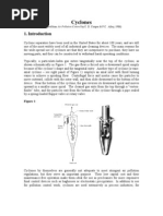 Hydrocyclone Working Principle | PDF | Mechanics | Chemical Engineering
