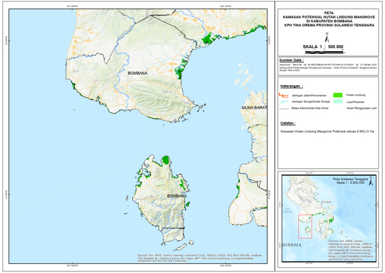 Peta Hutan Lindung Mangrove Bombana | PDF