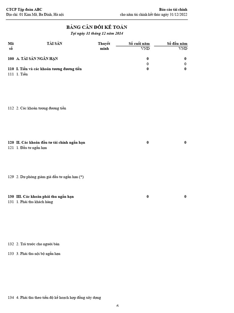 ATC - Dau Hieu Nhan Biet Rui Ro BCTC | PDF