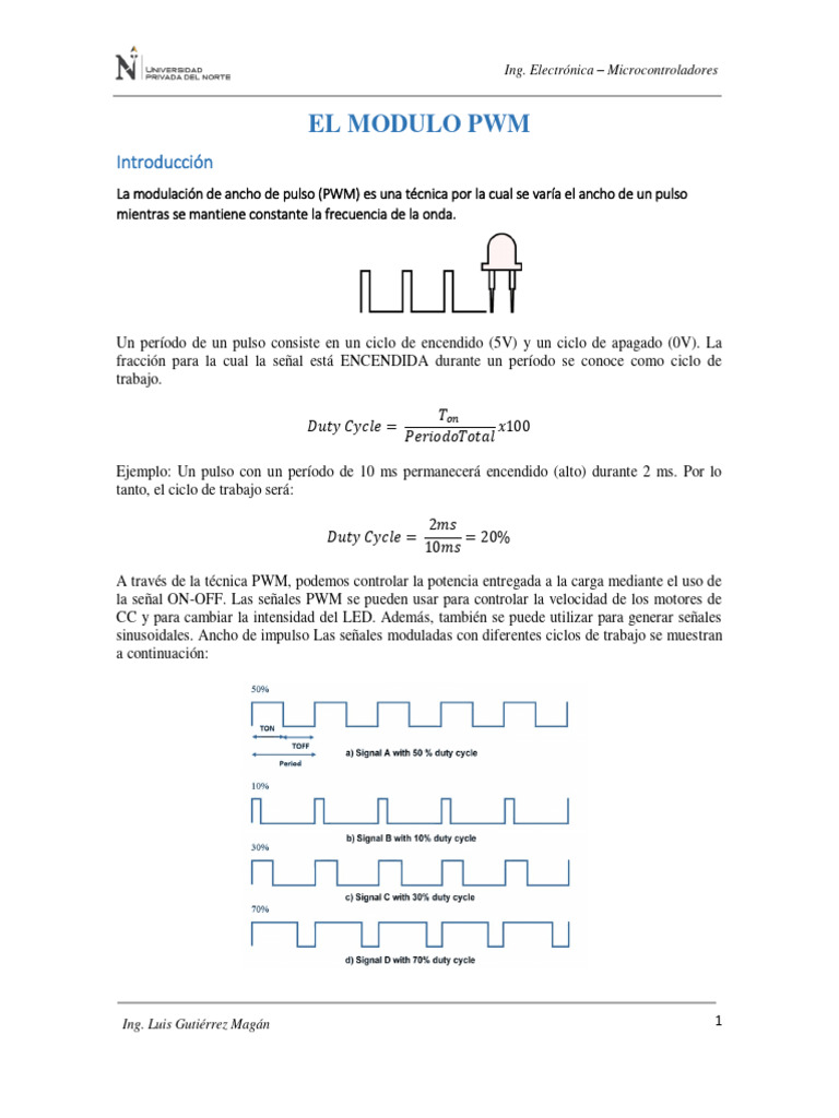 Sesion07 PWM | PDF | Poco | Microcontrolador