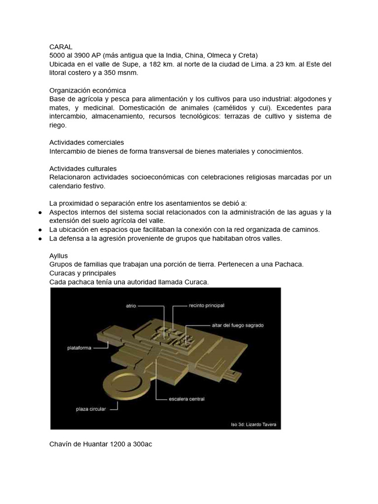 Caral | PDF | Imperio Inca