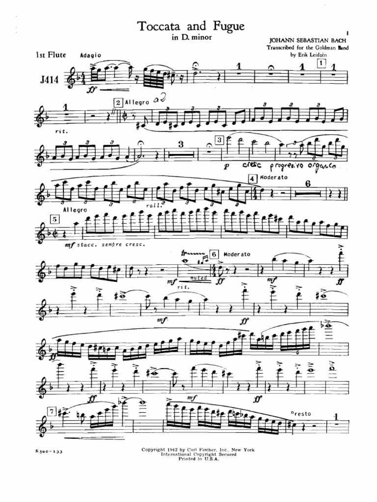 TOCCATA Flautas 1 2 y 3 | PDF | Compositions For Keyboard | Musical Forms