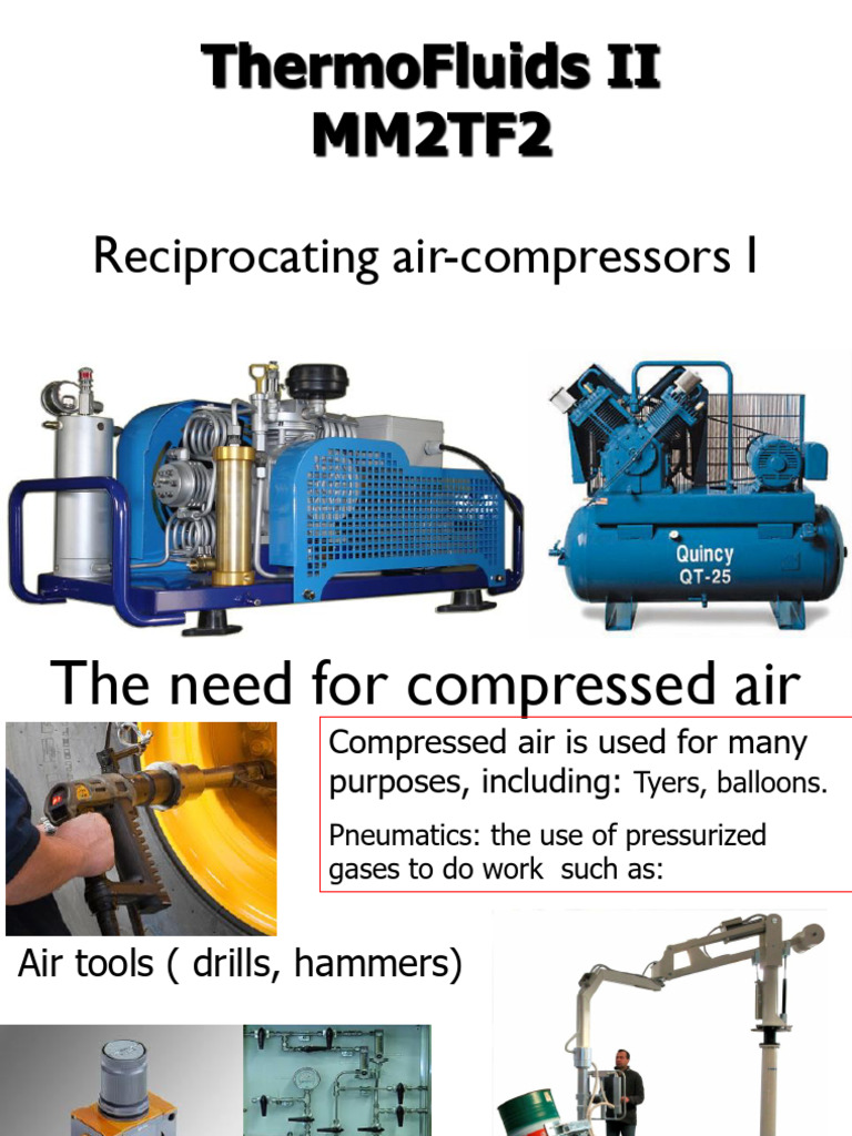 12 - Reciprocating Air Compressors | Download Free PDF | Engines | Applied And Interdisciplinary ...