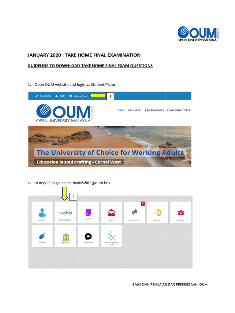 Guideline of Take Home Final Examination | PDF | Software | Qualifications